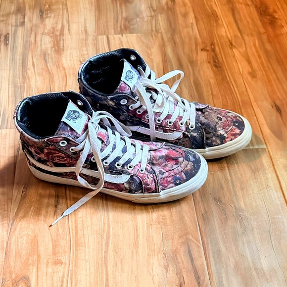 Vans | Shoes | Rare Floral Vans High Tops | Poshmark